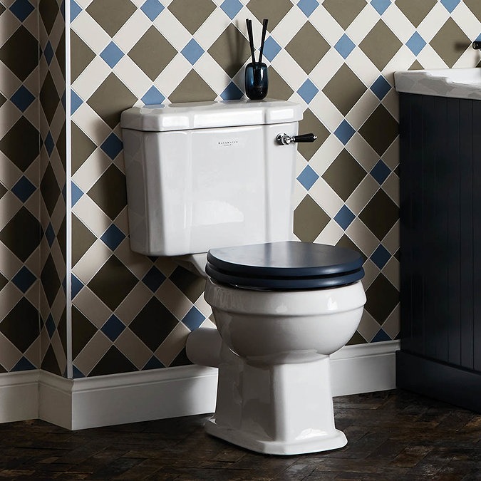 Bayswater Fitzroy Traditional Close Coupled Toilet with Ceramic Lever ...