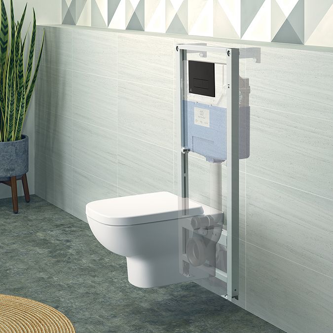 Ideal Standard i.Life A Rimless Toilet + Concealed WC Cistern with Wall ...
