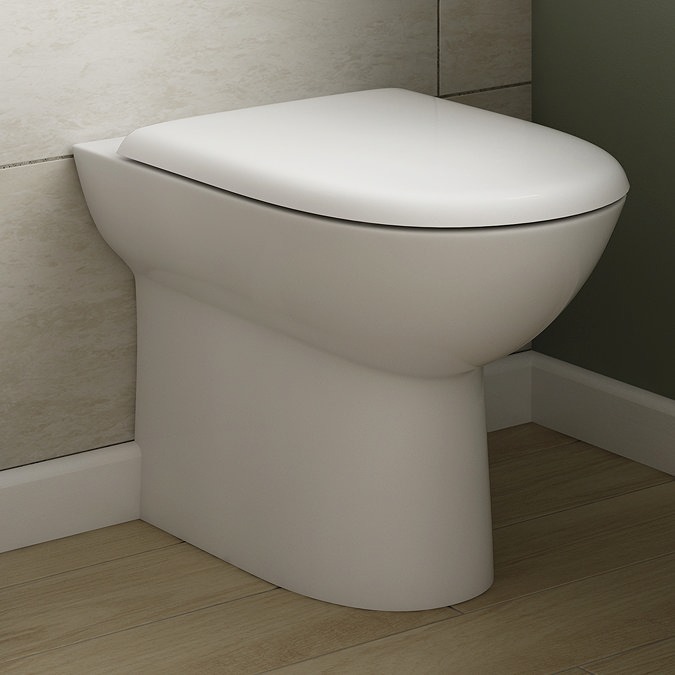 Back To Wall Rimless Toilet with Soft Close Seat + Concealed Cistern ...