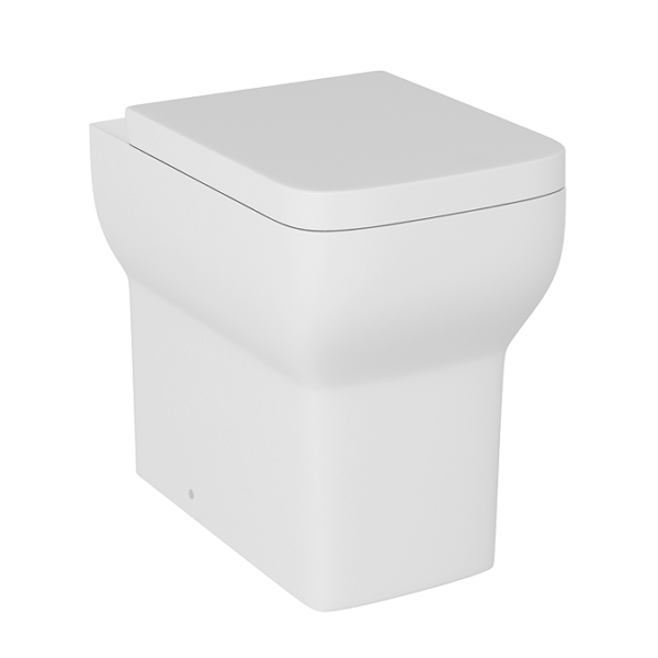Potenza Back to Wall Rimless Toilet Pan with Soft Close Seat - Fizzy Bath