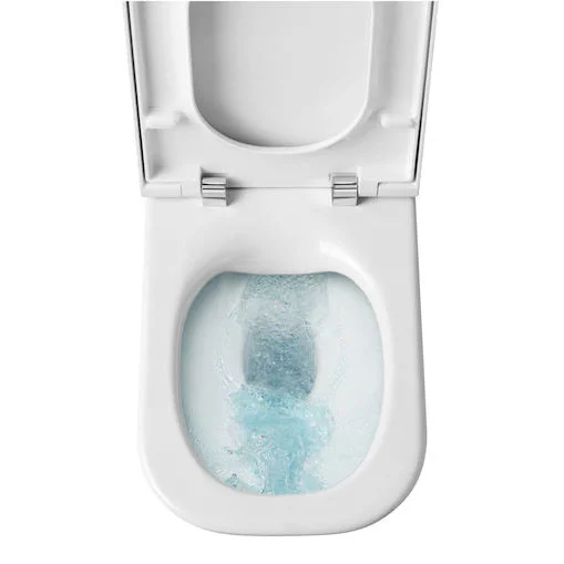 Roca The Gap Rimless Close Coupled Toilet + Compact Soft Close Seat ...