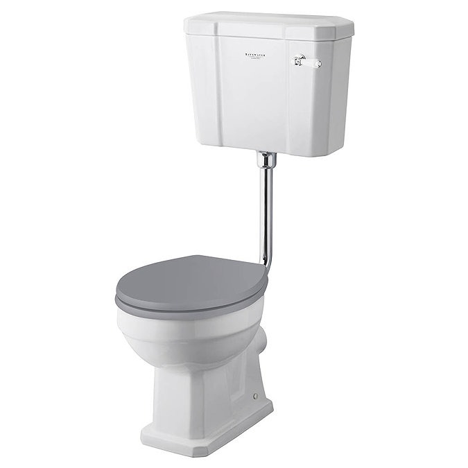Bayswater Fitzroy Traditional Low Level Toilet with Ceramic Lever Flush ...
