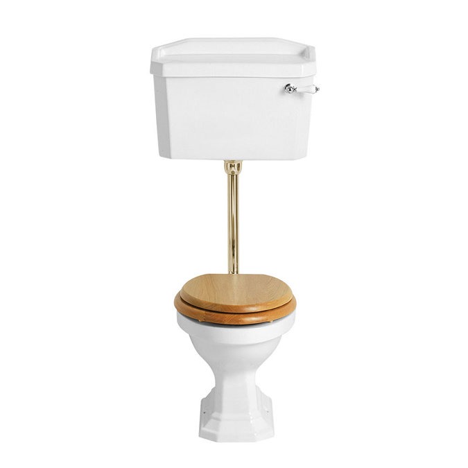 Heritage – Granley Low-level WC & Gold Flush Pack - Fizzy Bath
