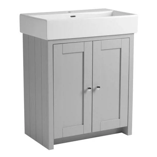 Tavistock Lansdown 700mm Freestanding Unit with Basin – Pebble Grey ...