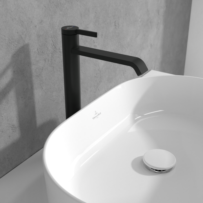 Villeroy and Boch Dawn Tall Single Lever Basin Mixer – Matt Black ...