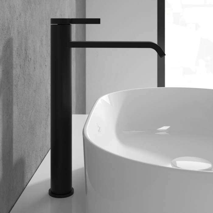 Villeroy and Boch Dawn Tall Single Lever Basin Mixer – Matt Black ...