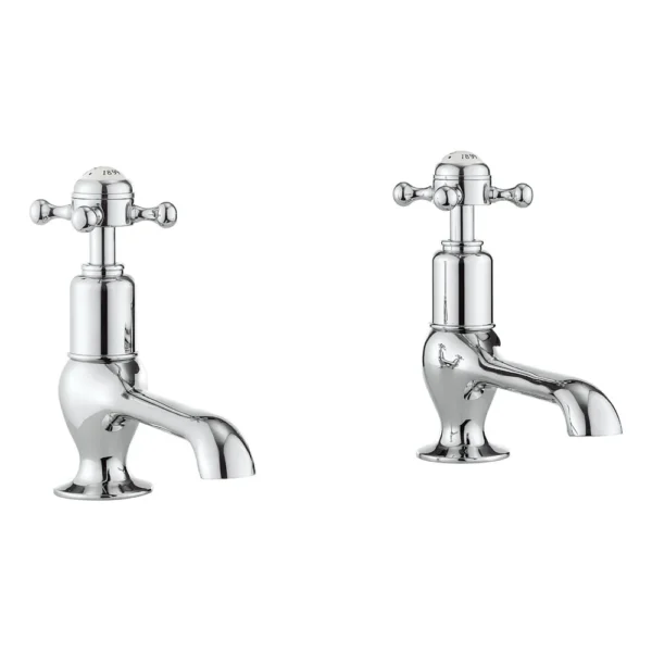 Crosswater – Belgravia Crosshead Long Nose Basin Taps - Fizzy Bath